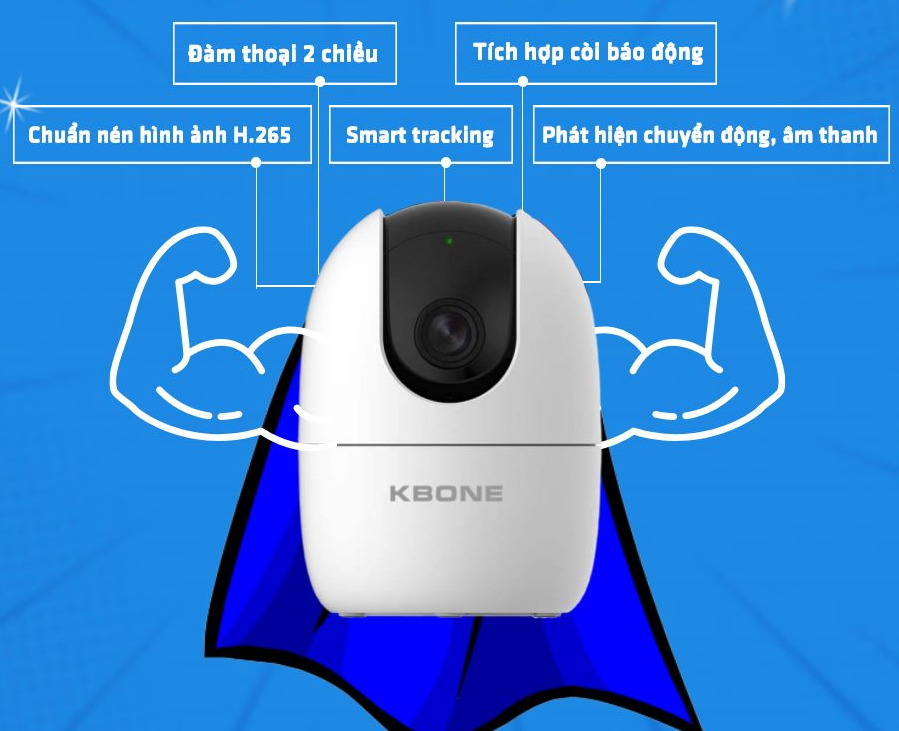 Camera Wifi KB.ONE H21-P - VẠN XUÂN SECURITY